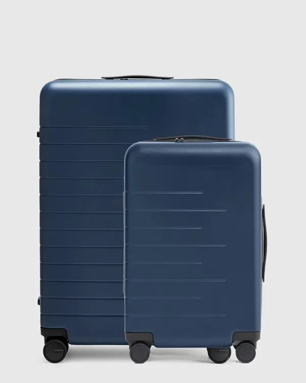 Quince Expandable Carry-on And Large Check-in Suitcase Set - Navy