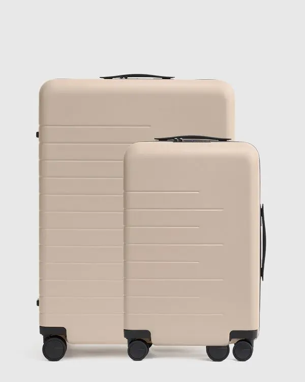 Quince Expandable Carry-on And Large Check-in Suitcase Set - Tan