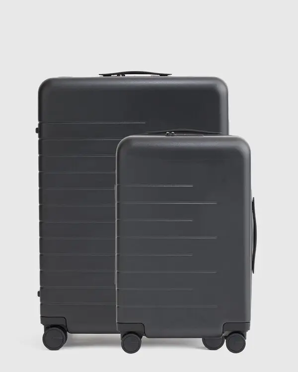 Quince Expandable Carry-on And Large Check-in Suitcase Set - Black