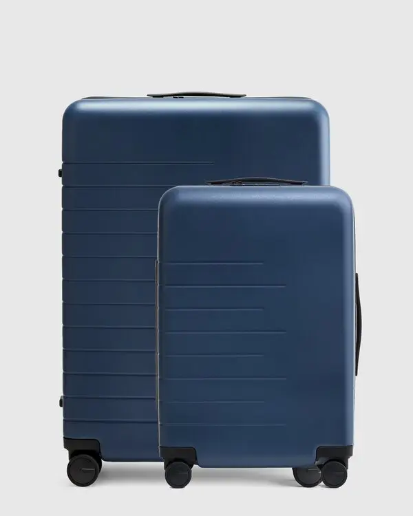 Quince Expandable Carry-on And Large Check-in Suitcase Set - Navy