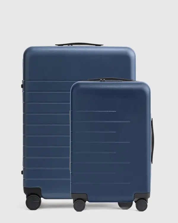 Quince Expandable Carry-on And Large Check-in Suitcase Set - Navy