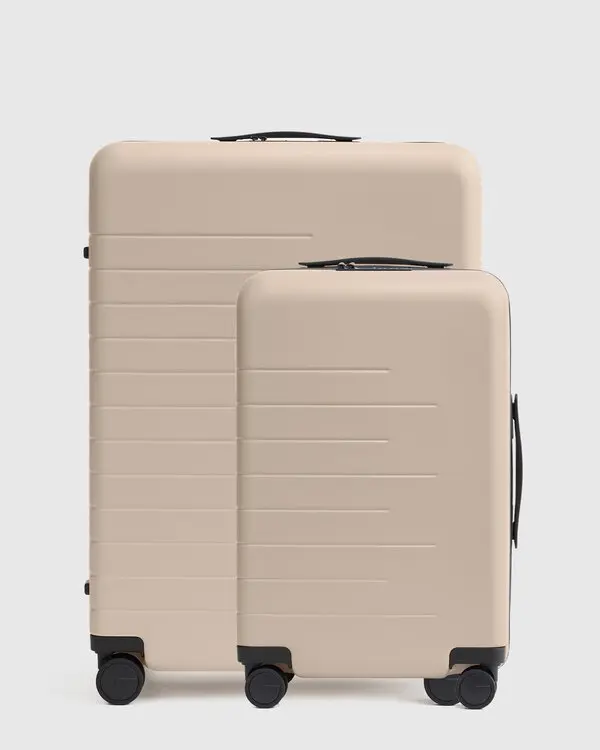 Quince Expandable Carry-on And Large Check-in Suitcase Set - Tan