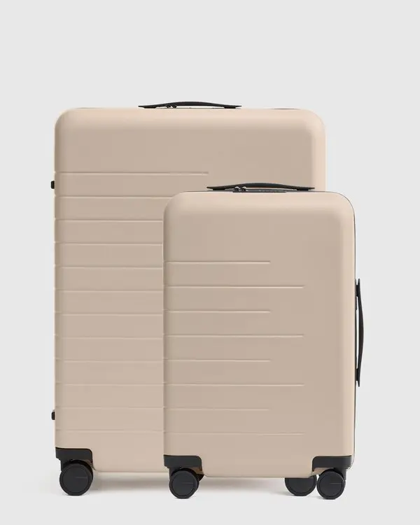Quince Expandable Carry-on And Large Check-in Suitcase Set - Tan