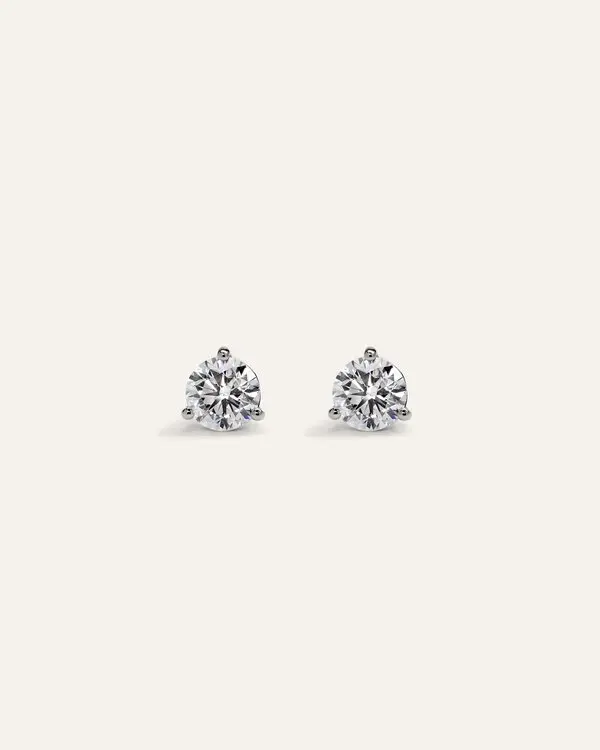 Quince 14k Gold 1ctw Lab Grown Diamond Stud Earrings - White Gold