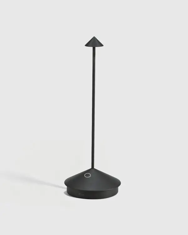 Quince Zafferano America Pina Pro Rechargeable Table Lamp Zafferano - Black