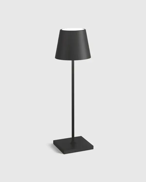 Quince Zafferano America Poldina Pro Rechargeable Table Lamp Zafferano - Black