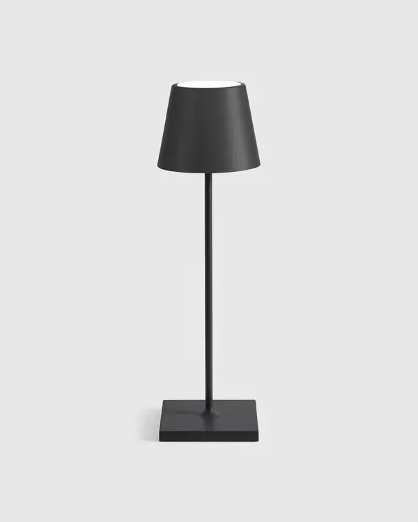 Quince Zafferano America Poldina Pro Rechargeable Table Lamp Zafferano - Black