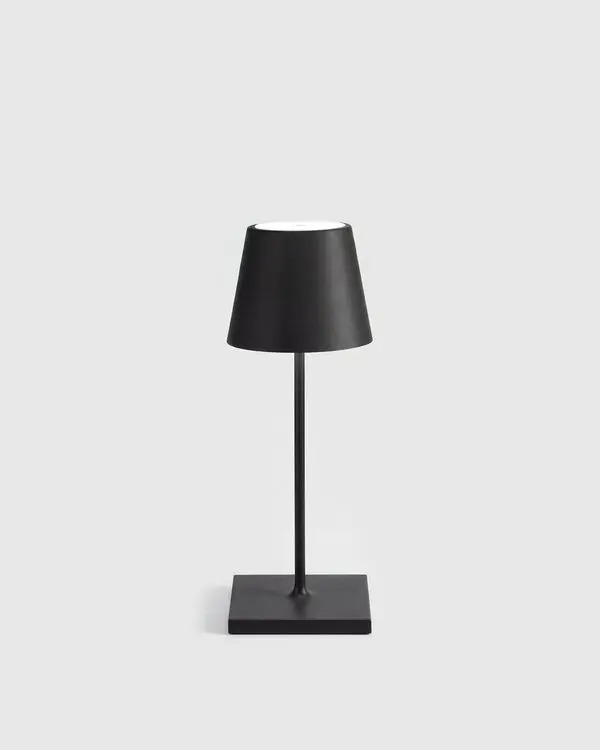 Quince Zafferano America Poldina Pro Rechargeable Table Lamp Zafferano - Black