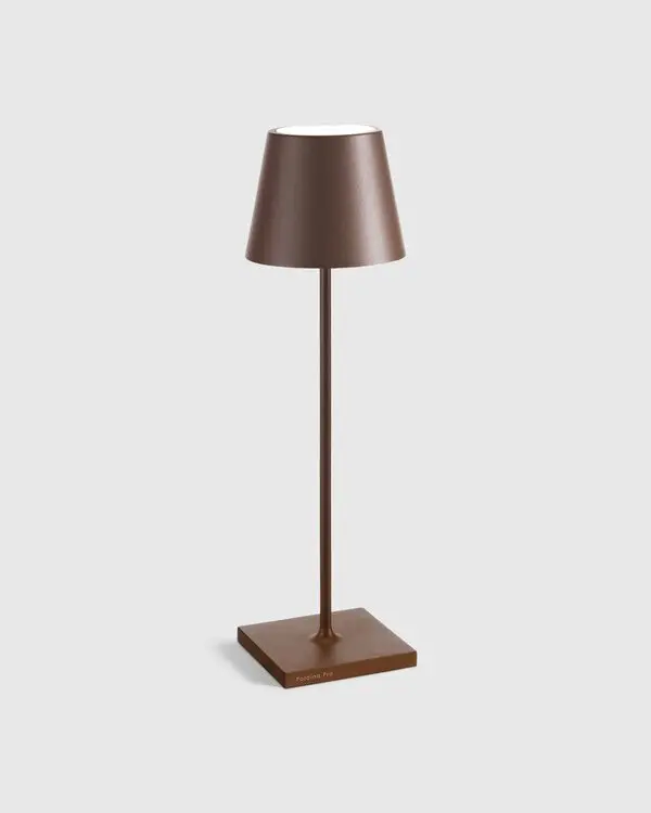 Quince Zafferano America Poldina Pro Rechargeable Table Lamp Zafferano - Rust