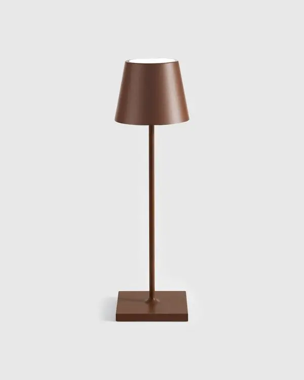 Quince Zafferano America Poldina Pro Rechargeable Table Lamp Zafferano - Rust