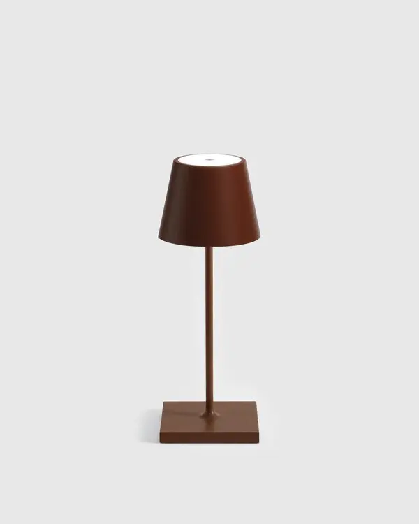 Quince Zafferano America Poldina Pro Rechargeable Table Lamp Zafferano - Rust
