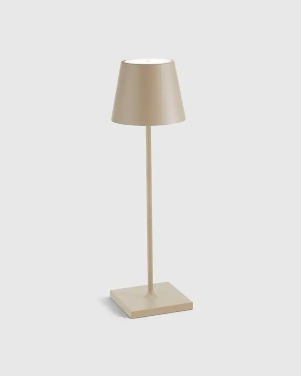 Quince Zafferano America Poldina Pro Rechargeable Table Lamp Zafferano - Sand
