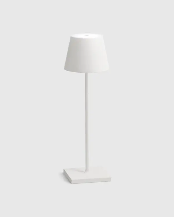 Quince Zafferano America Poldina Pro Rechargeable Table Lamp Zafferano - White