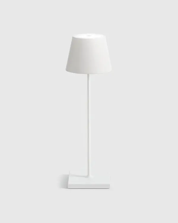 Quince Zafferano America Poldina Pro Rechargeable Table Lamp Zafferano - White