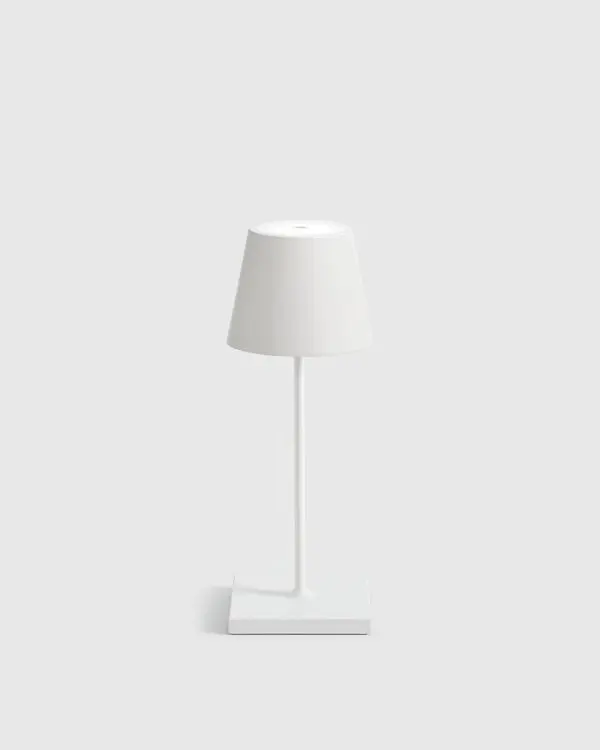 Quince Zafferano America Poldina Pro Rechargeable Table Lamp Zafferano - White