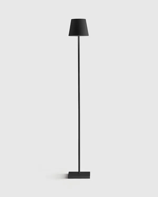 Quince Zafferano America Poldina Pro Rechargeable Floor Lamp Zafferano - Black