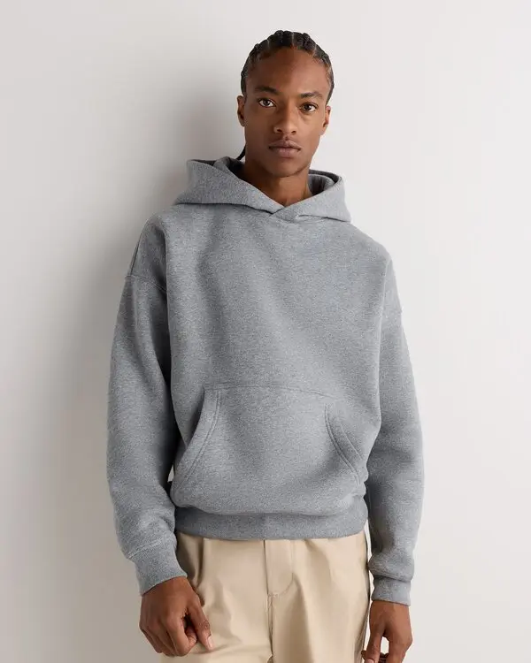 Quince Fleece Hoodie - Medium Heather Grey