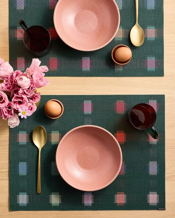 Quince Chilewich Sampler Easy-care Rectangular Placemat, Set Of 4 - Fir