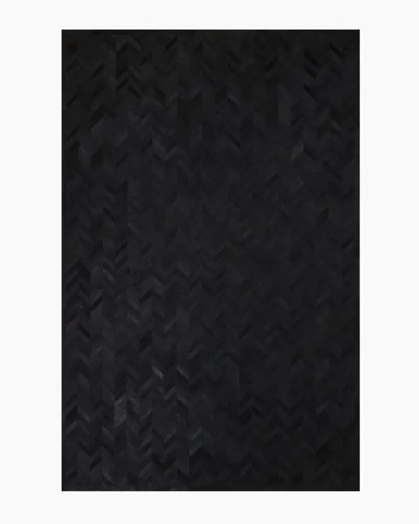 Quince Jones Hide Rug - Black
