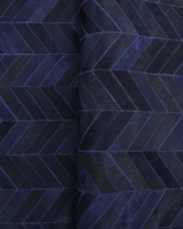 Quince Jones Hide Rug - Navy
