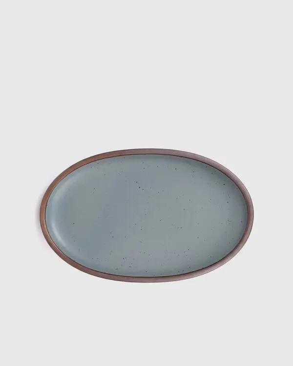 Quince Oval Serving Platter East Fork - Heron
