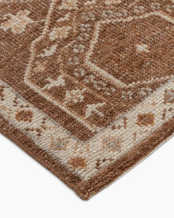 Quince Fara Hand-knotted Wool Rug - Brown