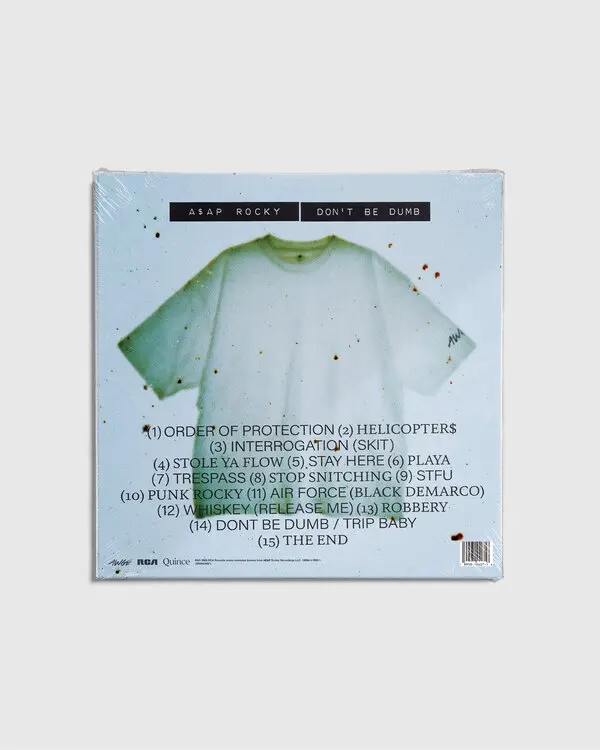 Quince A$ap Rocky X Don't Be Dumb Exclusive Shirthead Vinyl
