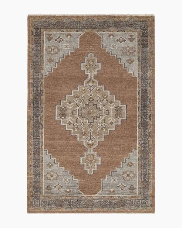 Quince Chloe Hand-knotted Wool Rug - Cognac