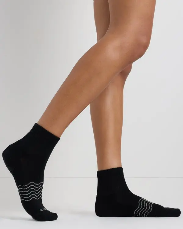 Quince Everyday Quarter Socks 4-pack - Black