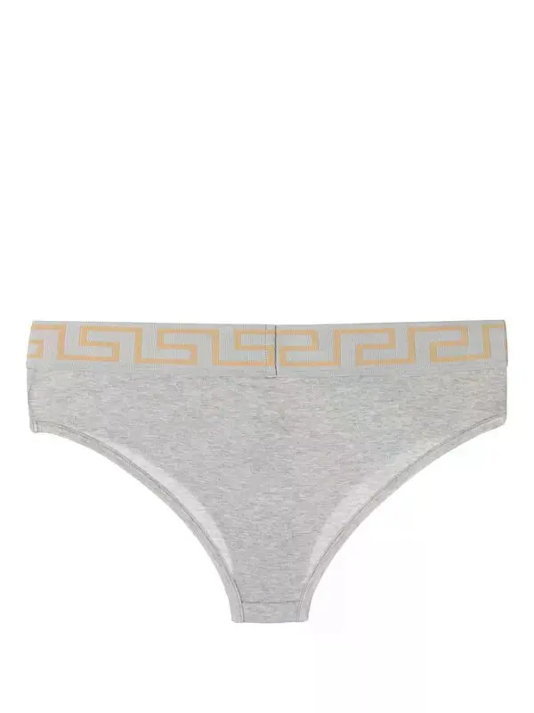 Versace Medusa-jacquard Jersey Briefs - Grey