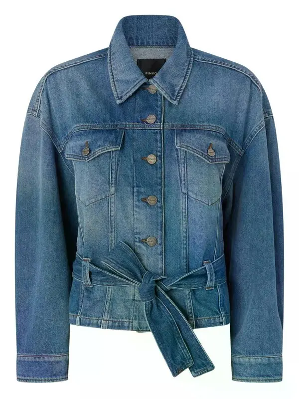 Pinko Belted Denim Jacket