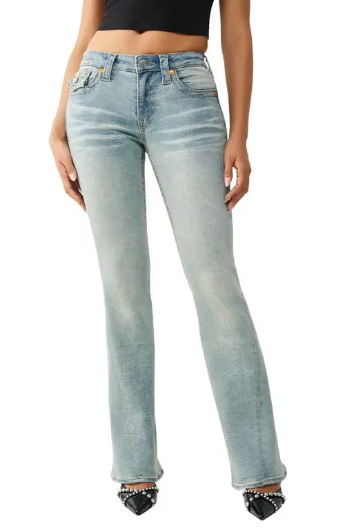 True Religion Joey Flap Pocket Flare Jeans - Chill Glow