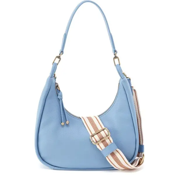 Hobo Small Leather Shoulder Bag - Seabreeze