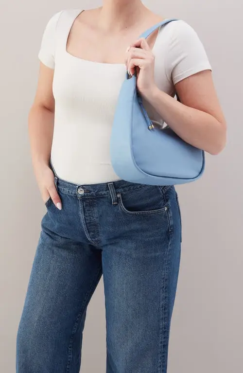 Hobo Small Leather Shoulder Bag - Seabreeze