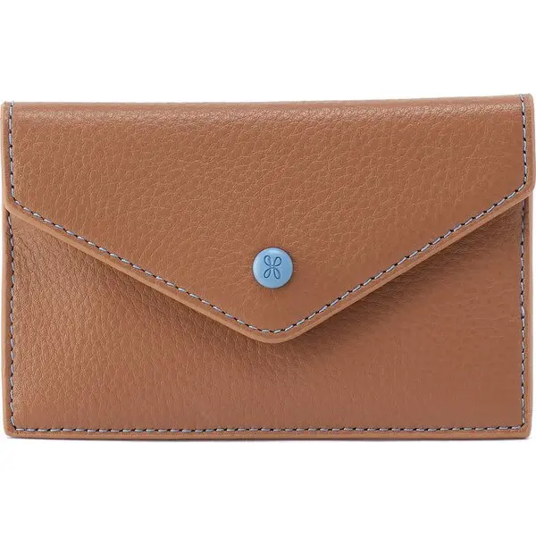 Hobo Goldie Leather Card Case - Brown Sugar