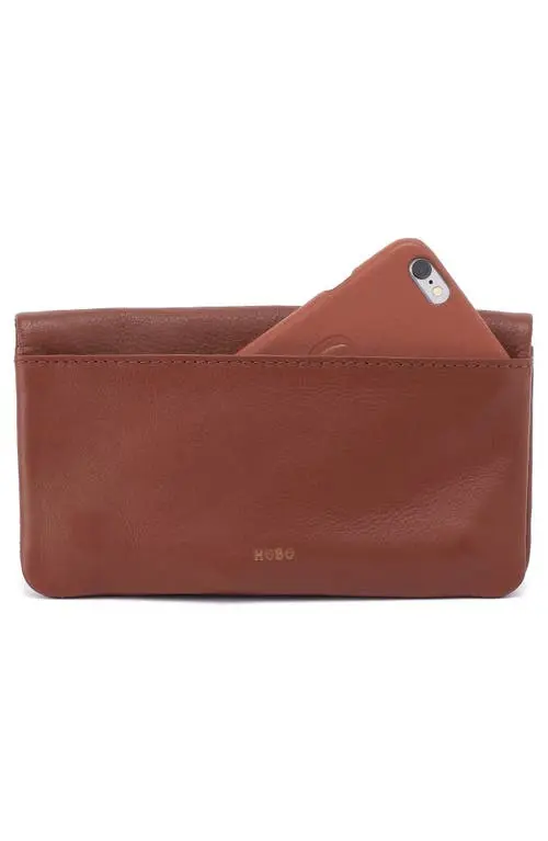 Hobo Lumen Leather Continental Bifold Wallet - Cocoa Bean