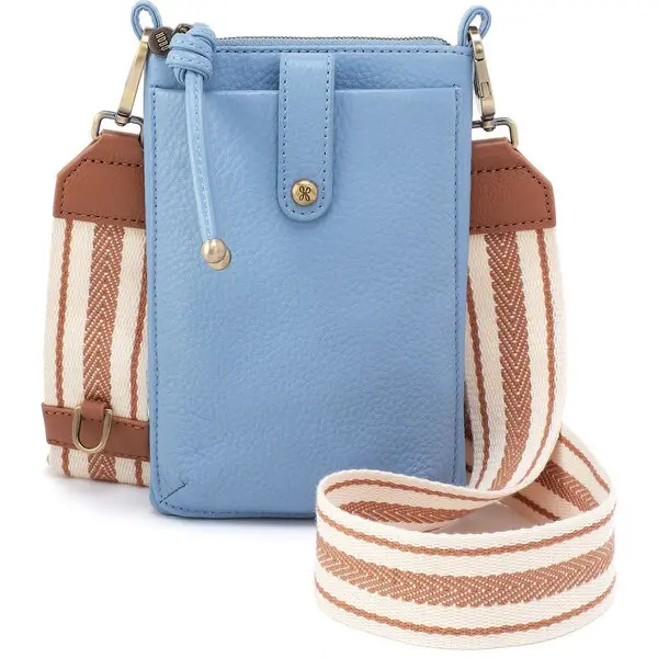 Hobo Leather Phone Crossbody Bag - Seabreeze