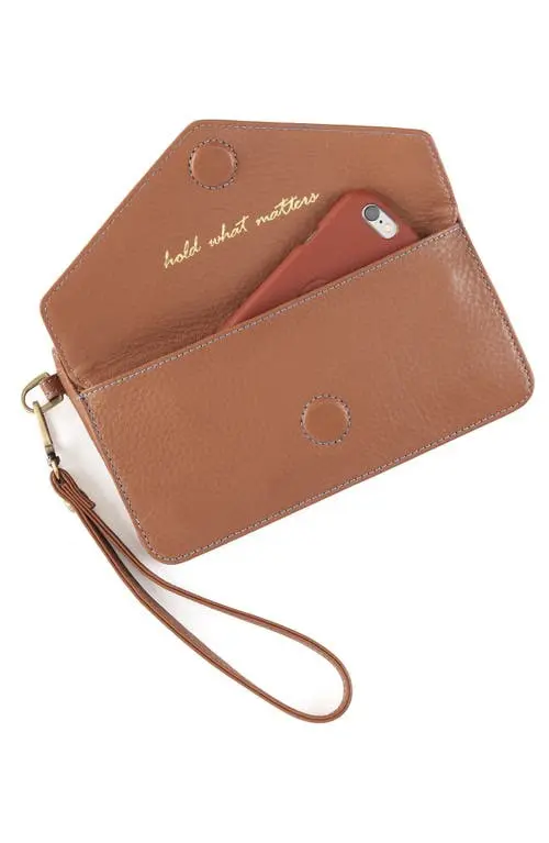 Hobo Leather Wristlet - Brown Sugar
