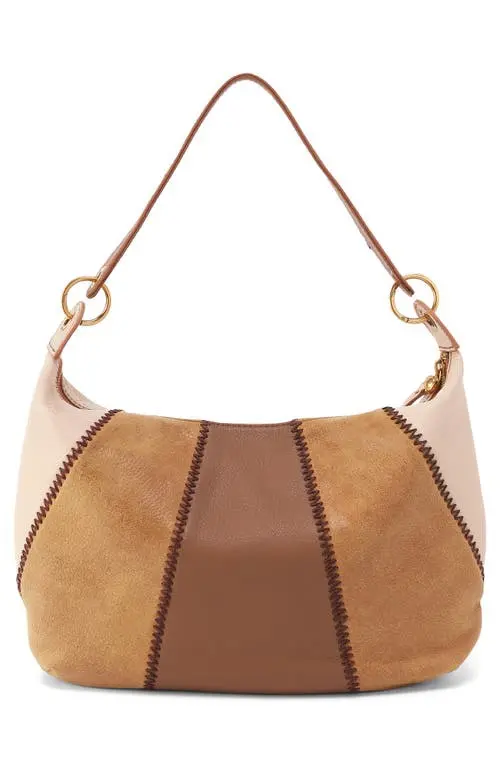 Hobo Opal Leather Shoulder Bag - Timber Brown