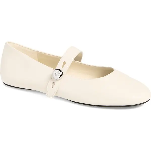 Tory Burch Romy Mary Jane Flat - Light Cream