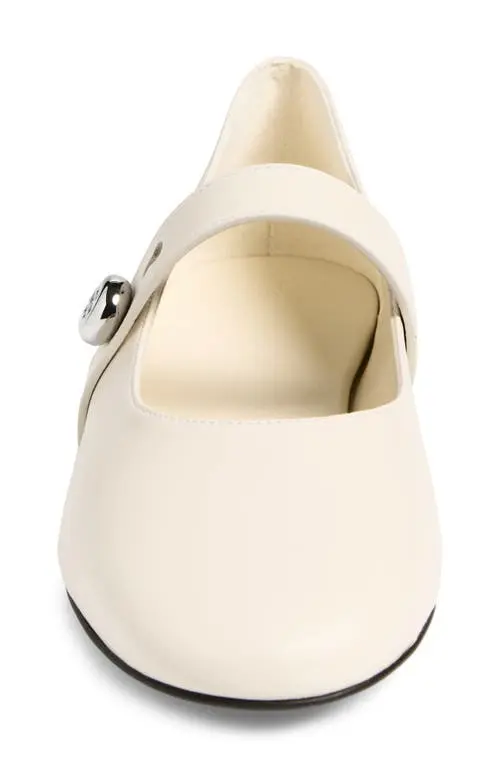 Tory Burch Romy Mary Jane Flat - Light Cream