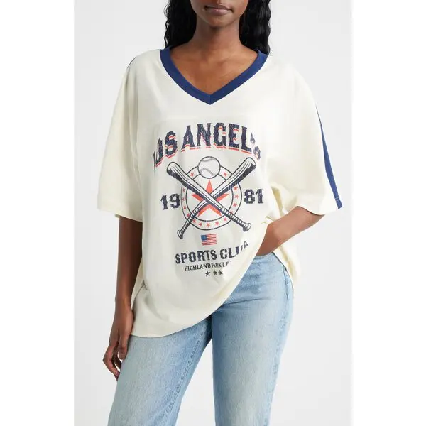 GOLDEN HOUR La Sports Club 81 Graphic T-shirt - Marshmallow