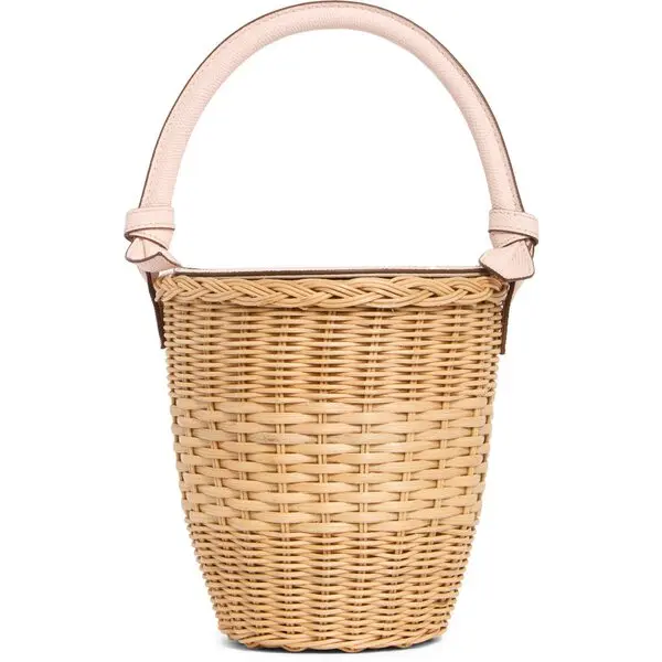 Pamela Munson The Jane Woven Rattan Basket Bag