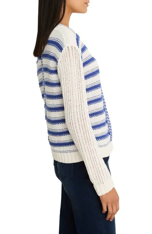 NIC+ZOE Painted Porcelain Striped Cardigan