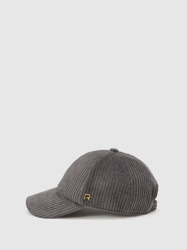 REISS Caitlin Cotton Corduroy Baseball Cap