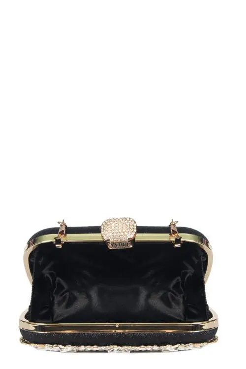 LAUREN LORRAINE Sofie Embellished Clutch - Black