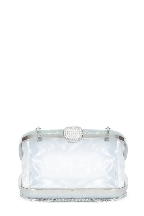 LAUREN LORRAINE Sofie Embellished Clutch - Silver