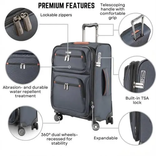 RICARDO BEVERLY HILLS Montecito 3.0 Softside Expandable Luggage - Graphite