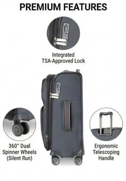 RICARDO BEVERLY HILLS Montecito 3.0 Softside Expandable Luggage - Graphite