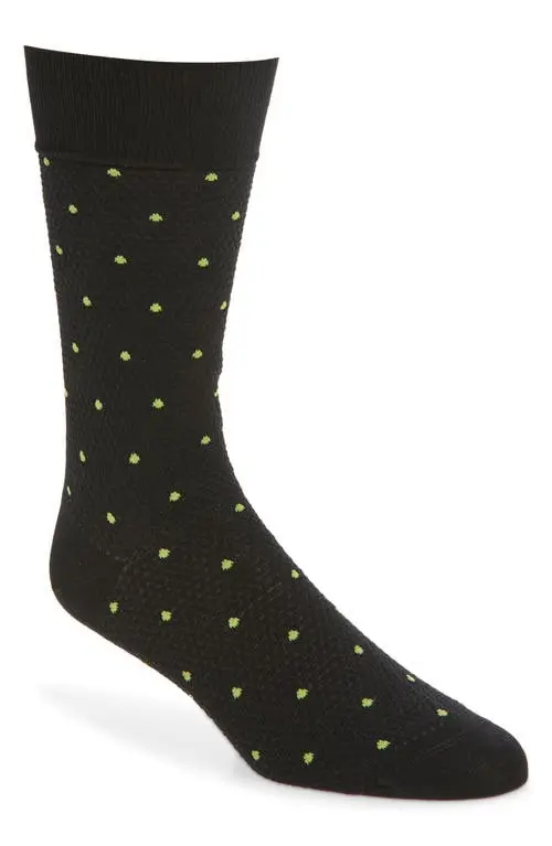 Paul Smith Naven Polka Dot Dress Socks - Black